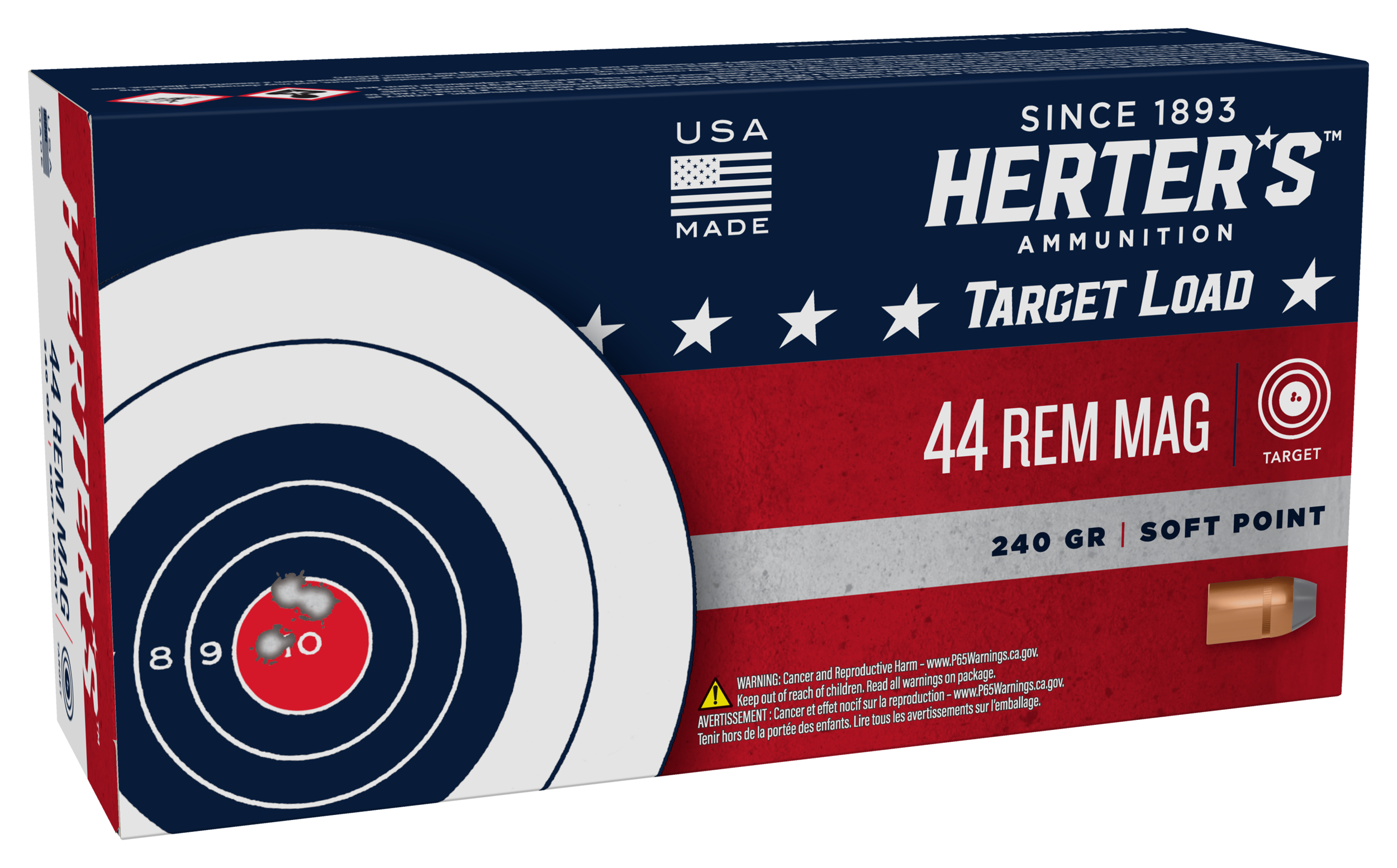 Herter's Target .44 Remington Magnum 240 Grain Handgun Ammo | Bass Pro ...